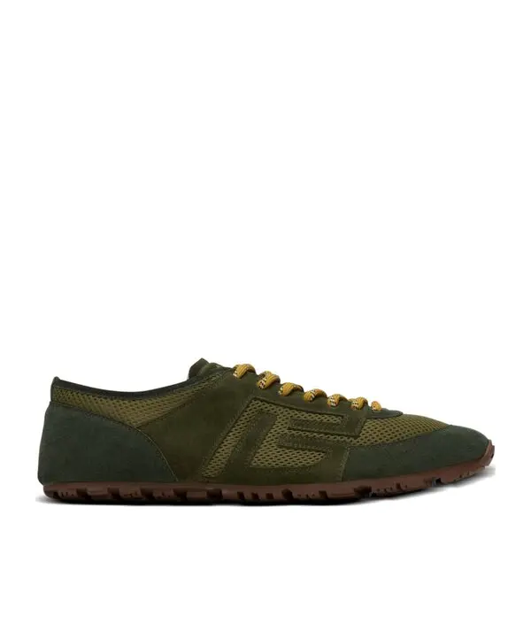 Balmain Racer Trainers In Mesh And Suede Leather - Black