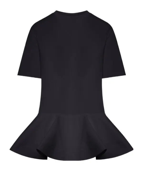 Alaïa Peplum Hem Top - Black