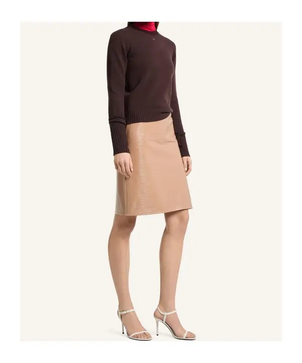 COURREGES Vinyl A-line Knee-length Skirt