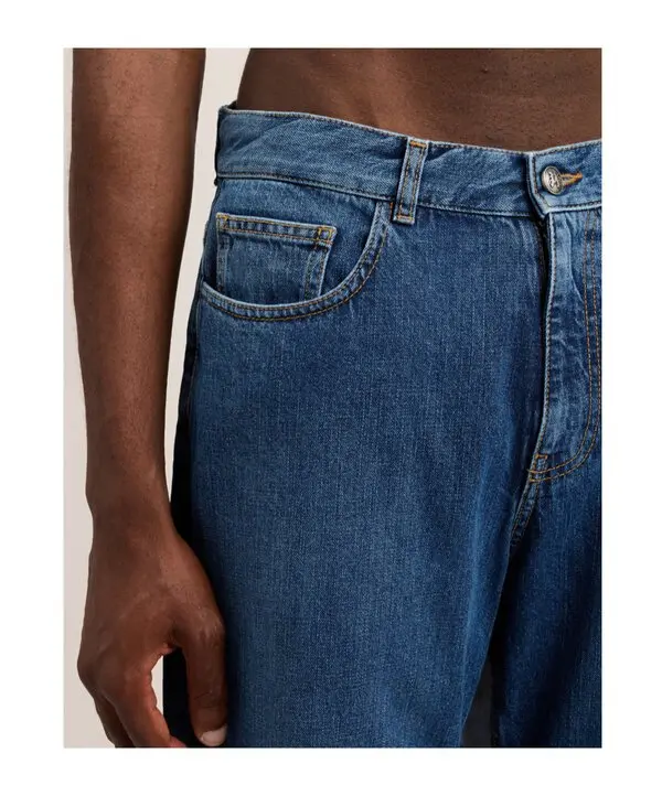 Palm Angels Logo Back Wide-leg Jeans