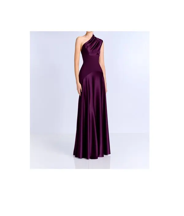 Solace One-shoulder Draped Maxi Dress