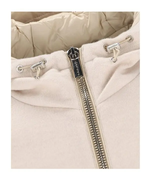 MOORER Hooded Zip-up Jacket - Nude