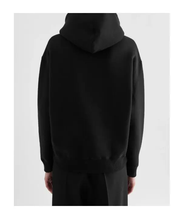 JIL SANDER Cotton Terry Hooded Sweatshirt