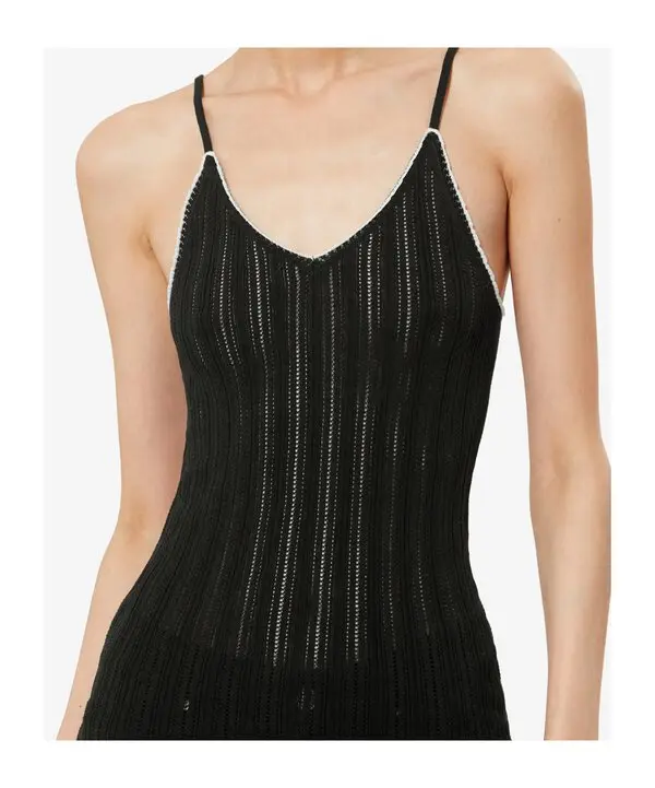 Isabel Marant Étoile V-neck Strappy Knit Pullover - Black