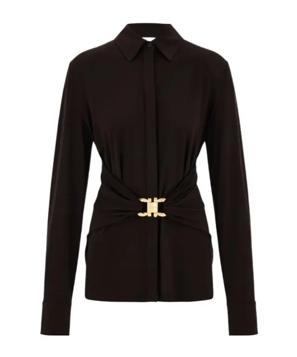 FERRAGAMO Long-sleeved Shirt - Black