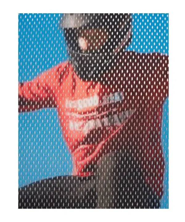 MSGM Multi-color Mesh Long Sleeve Tee