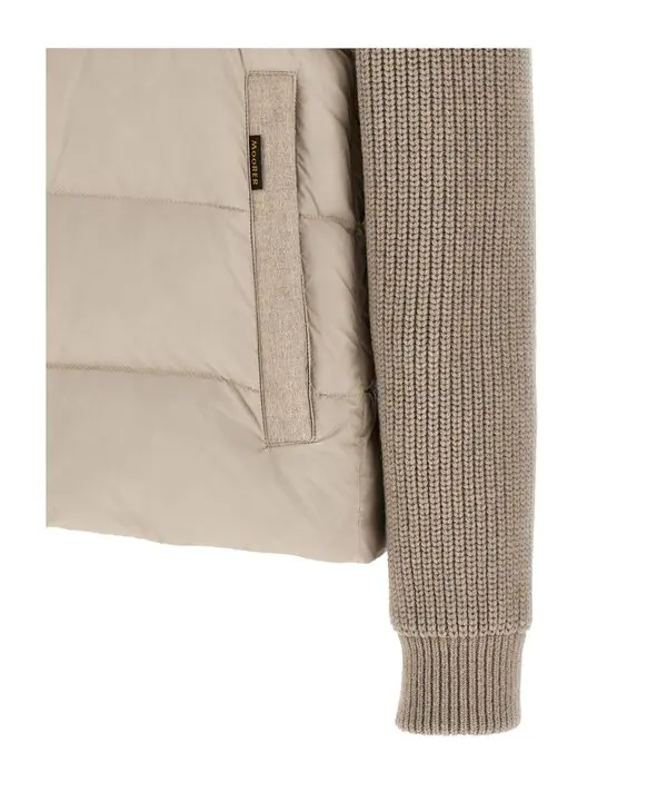 MOORER Zippered Down Jacket