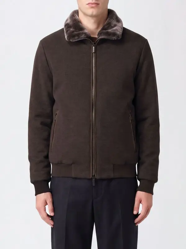 MOORER Fleece-lined Zip-up Jacket - No