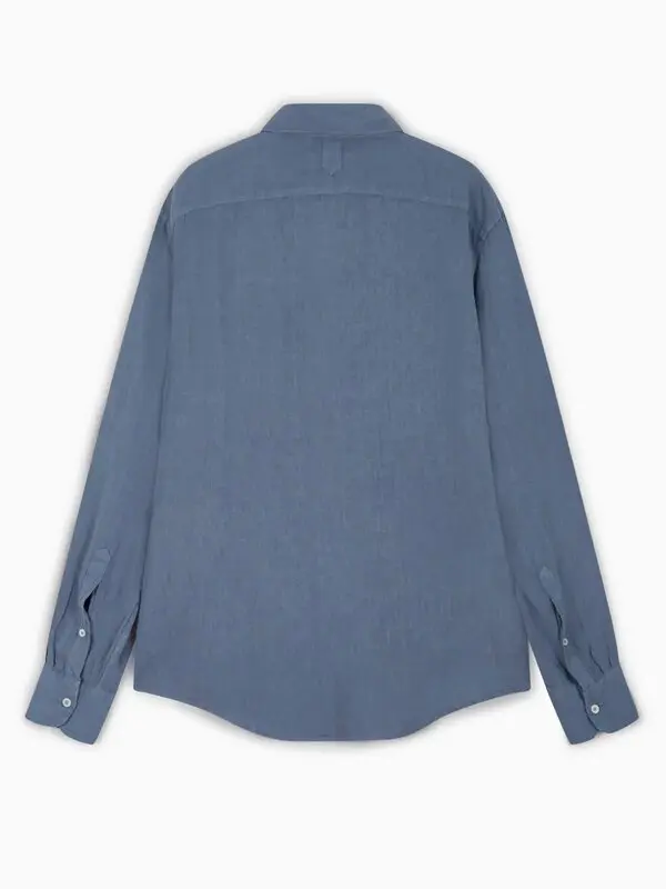 Canali Long-sleeved Shirt - Denim Blue