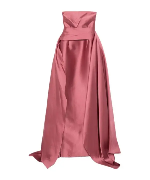 Solace Strapless Dress - Deep Rose