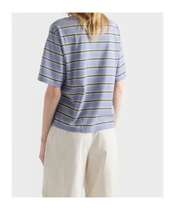 Prada Striped Pocket Crewneck T-shirt
