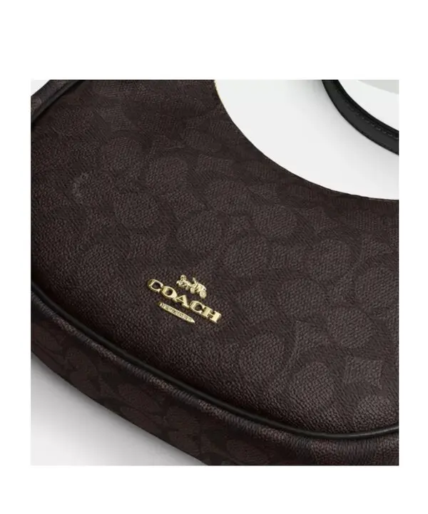 COACH Emily Shoulder Bag In Signature Canvas - Black