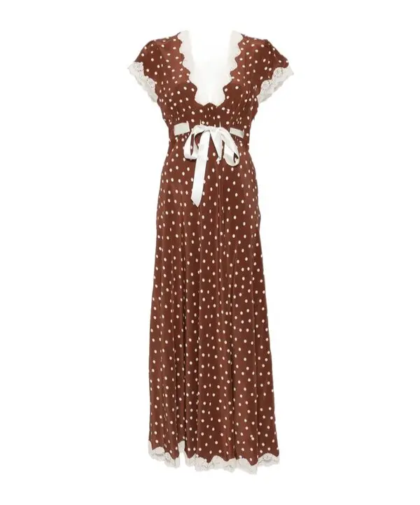 Rixo Polka-dot Dress