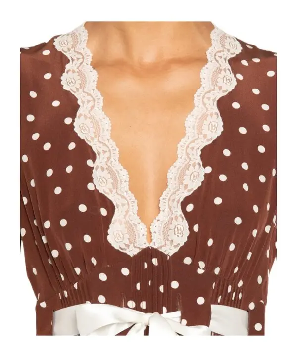 Rixo Polka-dot Dress