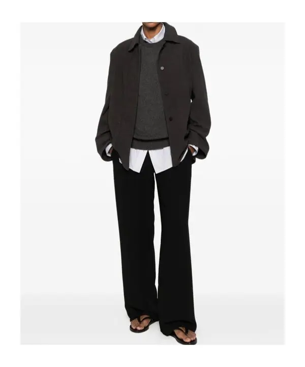 THE ROW Baeza Concealed-fastening Jacket - Black