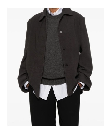 THE ROW Baeza Concealed-fastening Jacket - Black