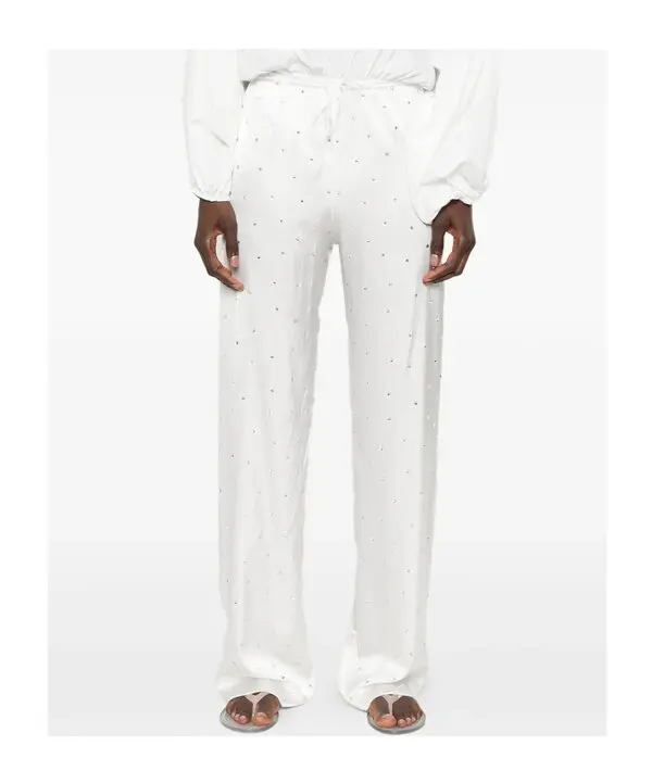 Oseree Crystal-embellished Drawstring Trousers
