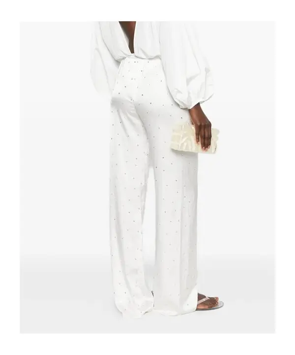 Oseree Crystal-embellished Drawstring Trousers