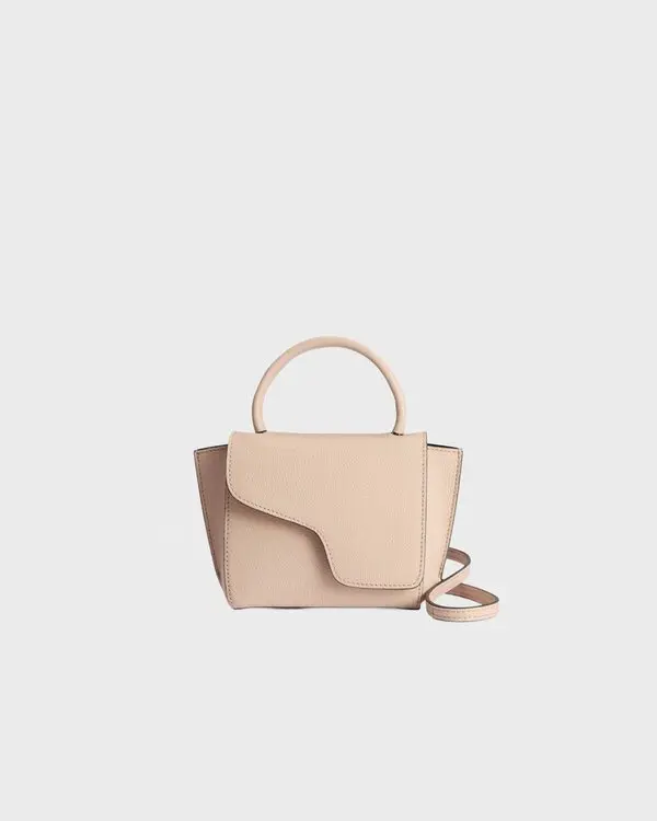 ATP ATELIER Bag Montalcino Cipria Grained Calf - Light Pink