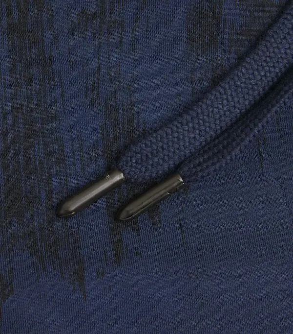 Derek Rose Micro Modal Zip-up Hoodie - Navy