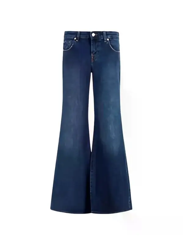 7 For All Mankind Low-rise Flared Jeans - Blue