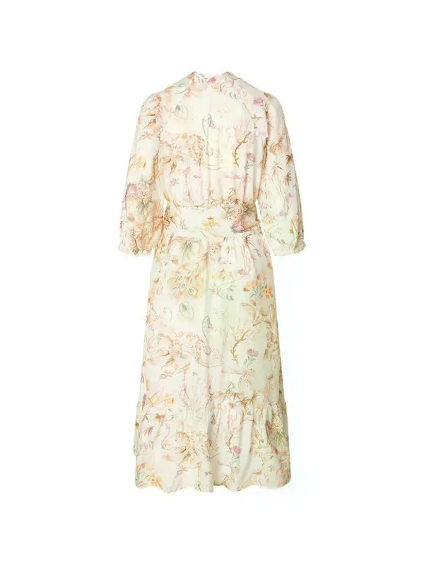 EDELLE Felice Floral-print Belted Maxi Dress