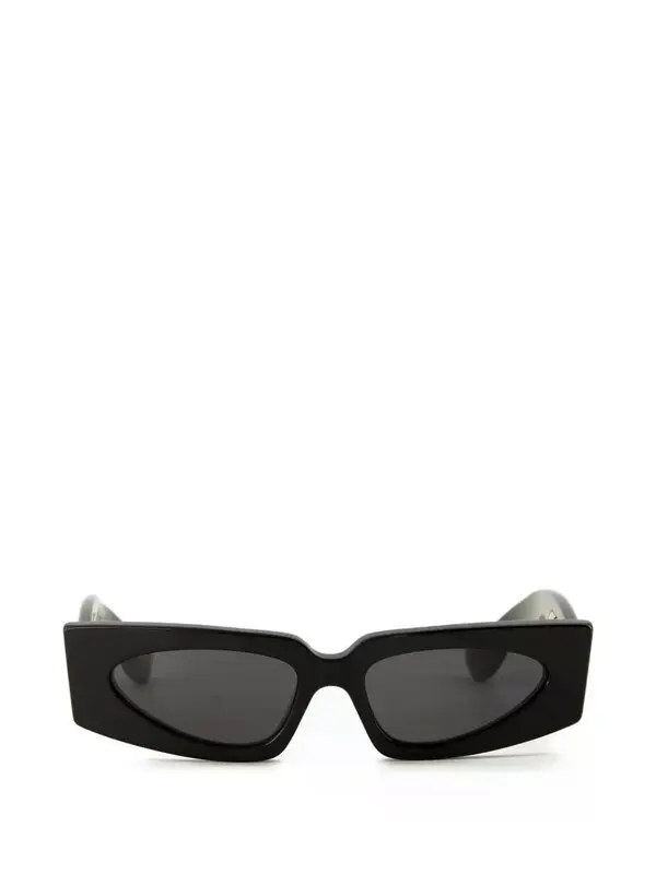 Valentino Garavani Vlogo Signature Rectangle-frame Sunglasses - Black