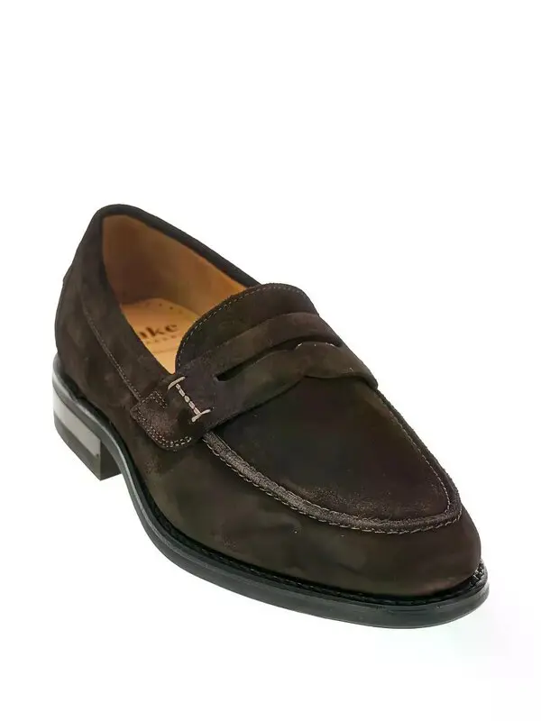 LOAKE Suede Penny Loafers