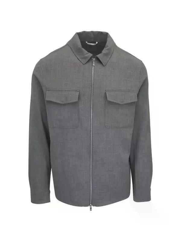 Marco Pescarolo Crepe-texture Zip-up Jacket