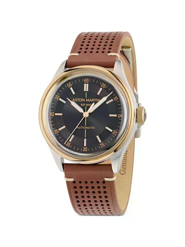 ASTON MARTIN WATCHES Perforated Leather Watch