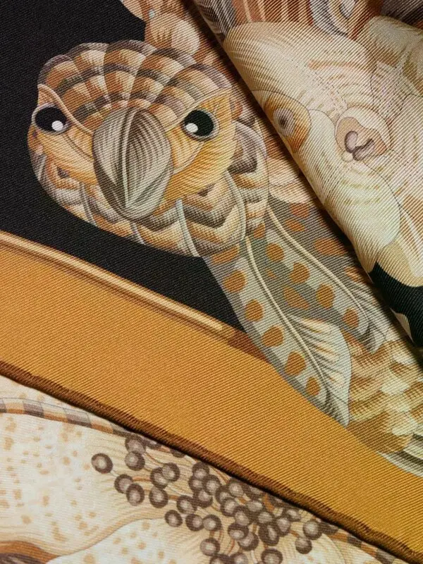 FERRAGAMO Parrots-print Silk Scarf - Neutrals