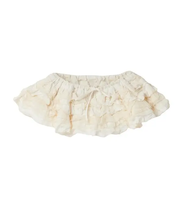 Miu Miu Ruffled Mini Skirt
