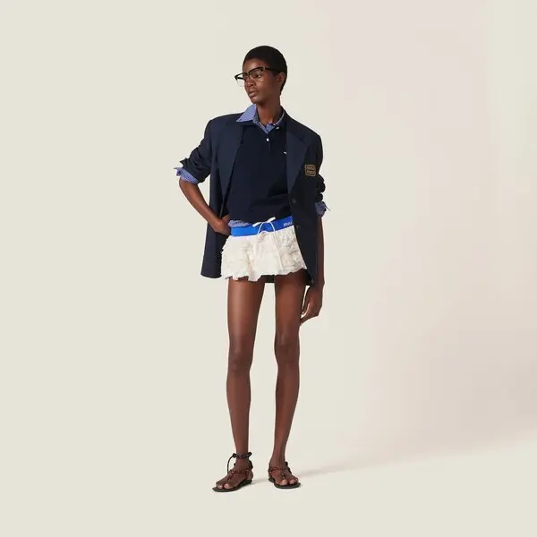 Miu Miu Ruffled Mini Skirt