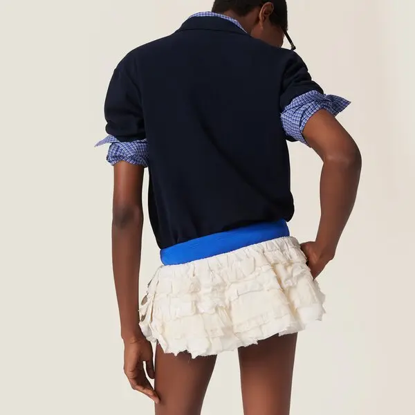 Miu Miu Ruffled Mini Skirt
