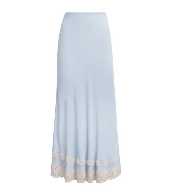 Rixo Lace-trim Maxi Skirt