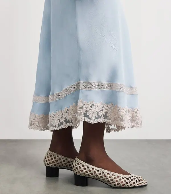 Rixo Lace-trim Maxi Skirt