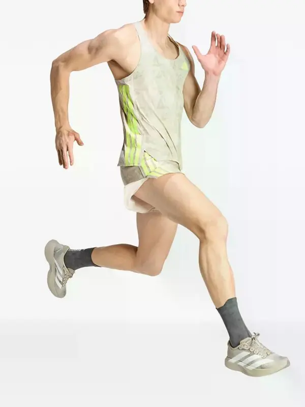 Adidas Adizero Labrum Geometric Print Perforated Tank Top