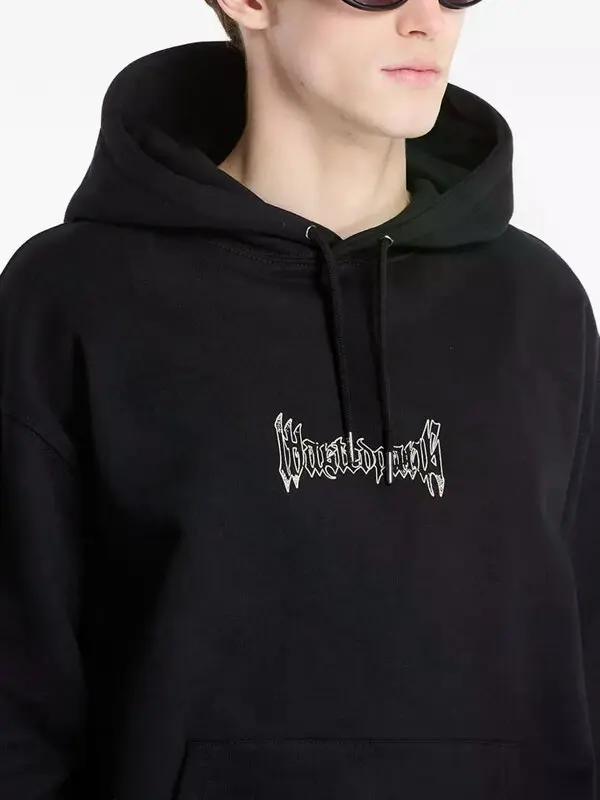WASTED Snake-print Logo-embroidered Hoodie
