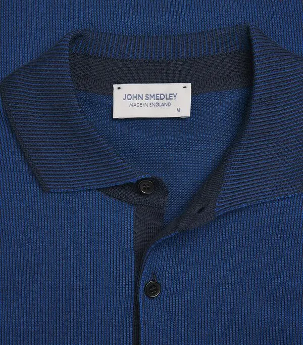 John Smedley Extra Fine Merino Jacquard Polo Shirt