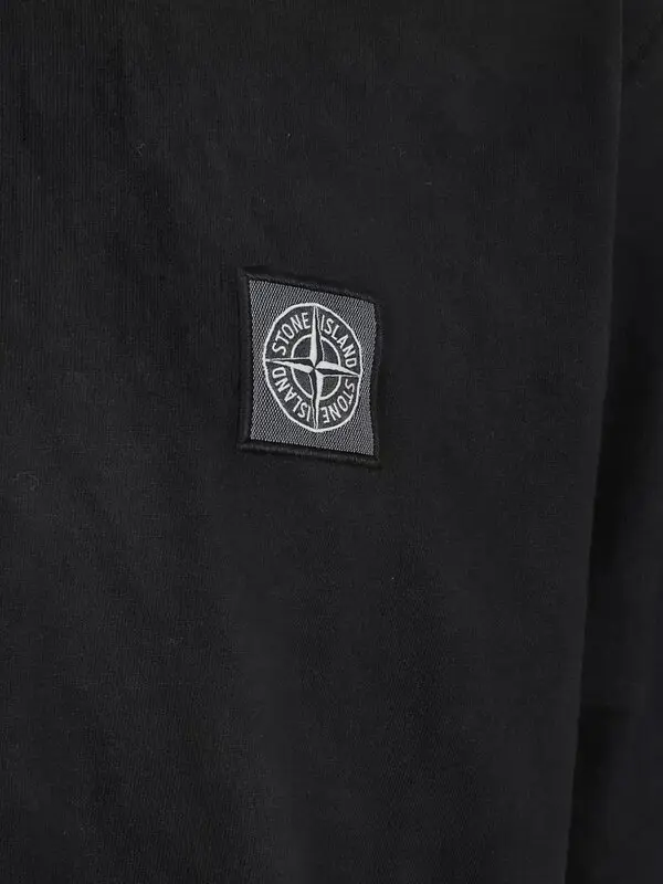 Stone Island Fissato-effect Logo-patch T-shirt
