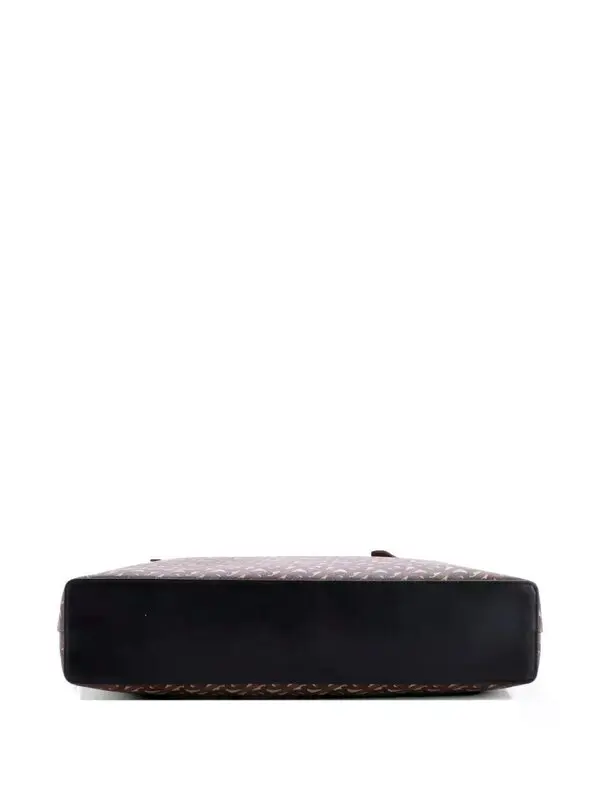 Burberry Monogram E-canvas Zip Briefcase
