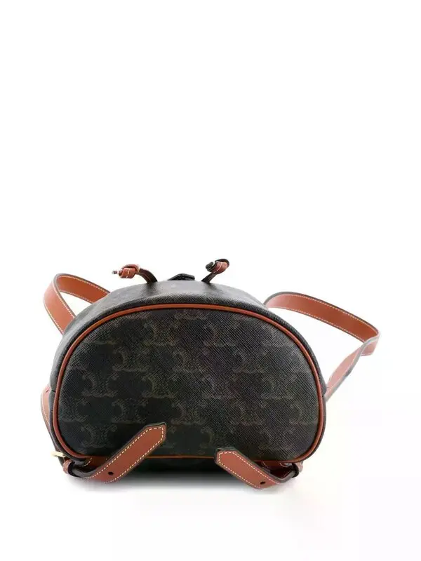 Celine Folco Triomphe Coated Canvas Mini Backpack