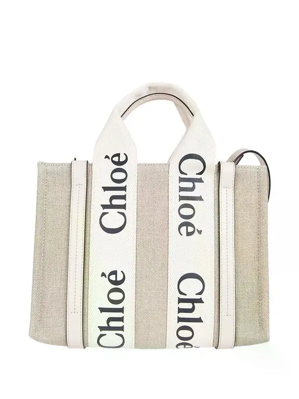Chloé Small Woody Tote Bag - Neutrals
