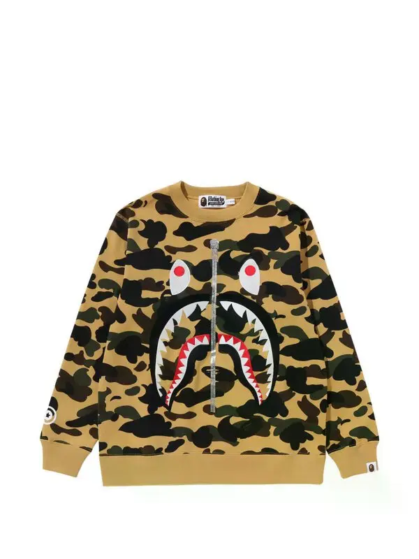 A BATHING APE Shark Camouflage Sweatshirt