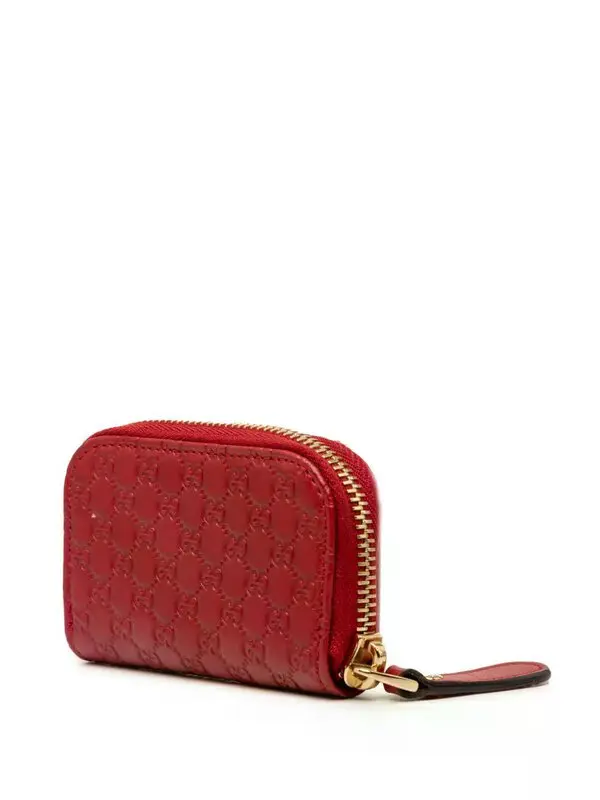 Gucci 2000-2015 Microguccissima Zip Around Purse Coin Pouch