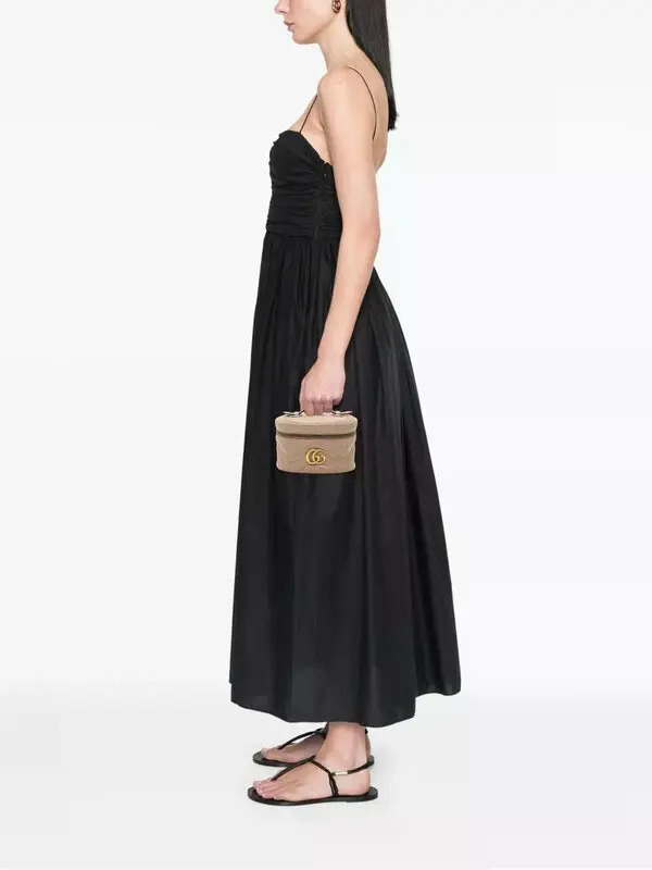 Gucci Mini Gg Marmont Round Leather Vanity Bag