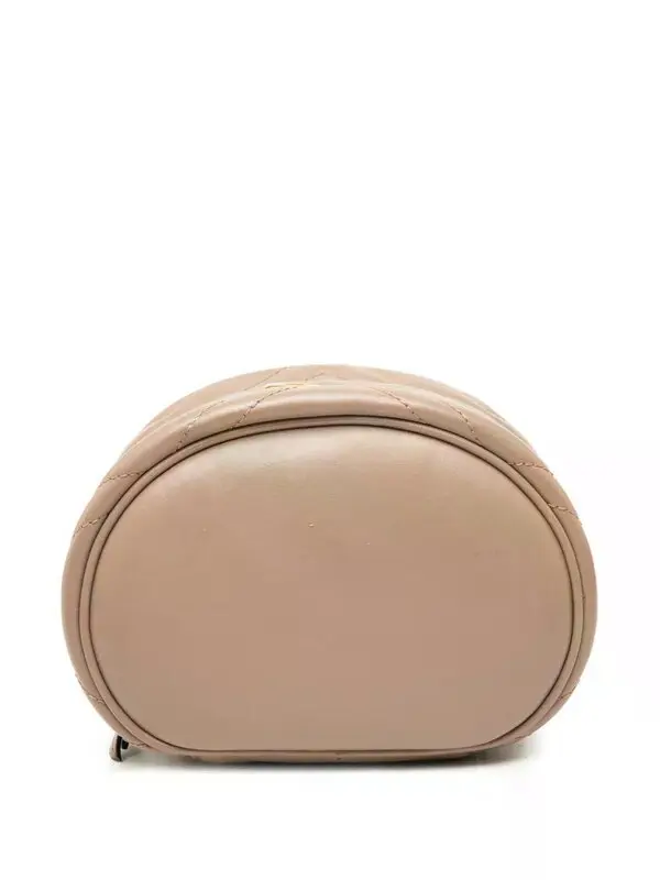 Gucci Mini Gg Marmont Round Leather Vanity Bag