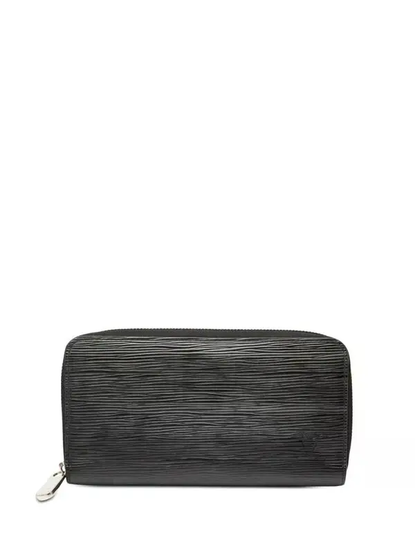 LOUIS VUITTON 2017 Epi Zippy Wallet Long Wallets - Black