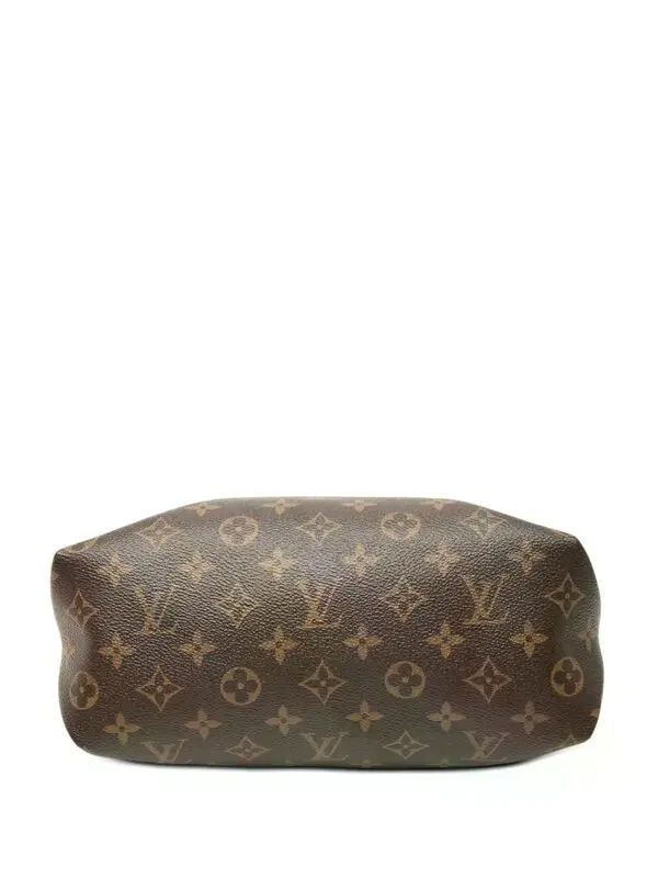 LOUIS VUITTON Monogram Flower Zipped Tote Pm Satchel - Brown