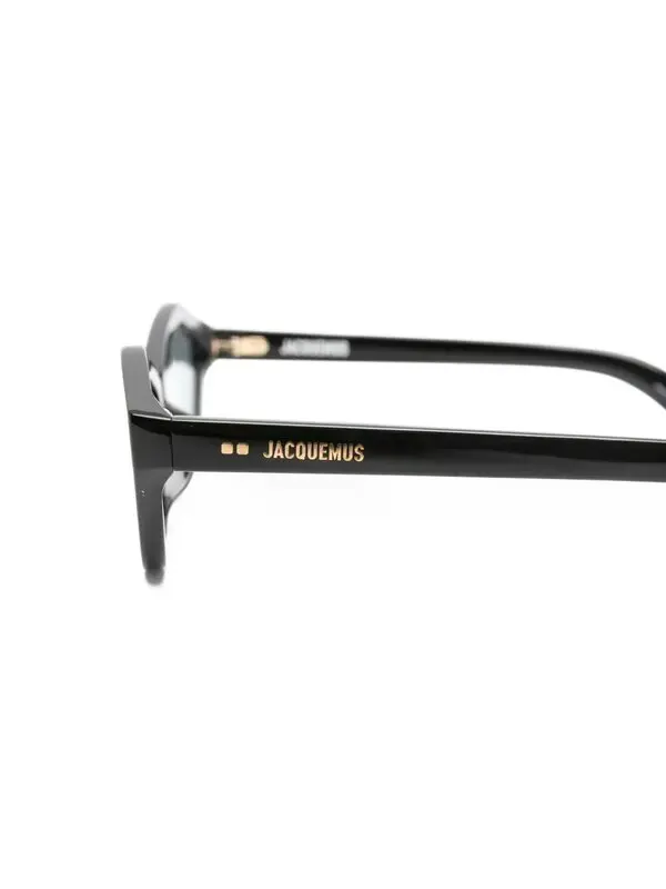 Jacquemus Geometric Frame Sunglasses - Black